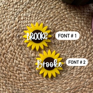 Sunflower Stanley Topper, Sunflower Stanley Name Plate, Flower Stanley ...