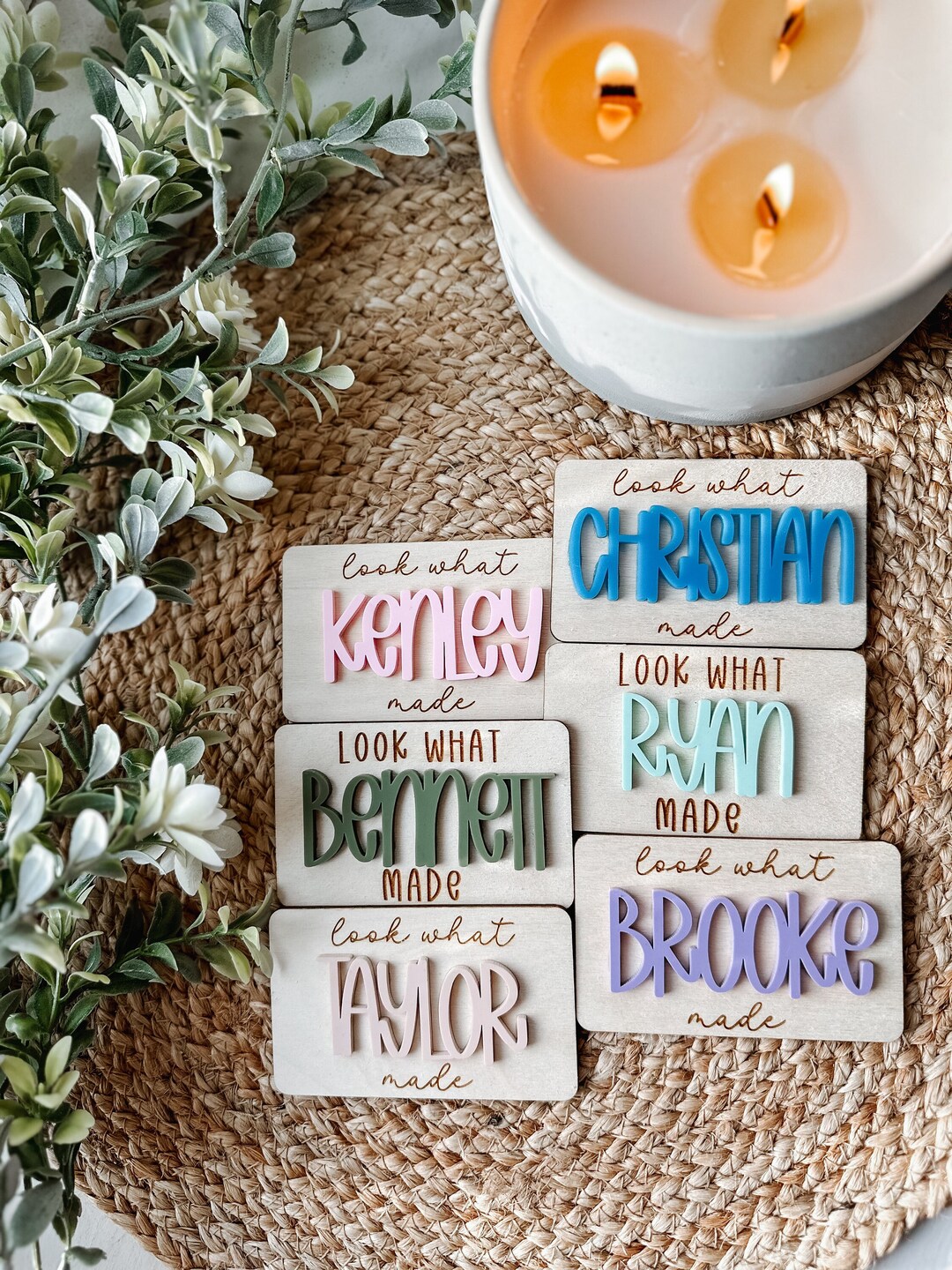 Look What I Made Magnet, Artwork Magnet, Kids Artwork Magnet, Custom ...