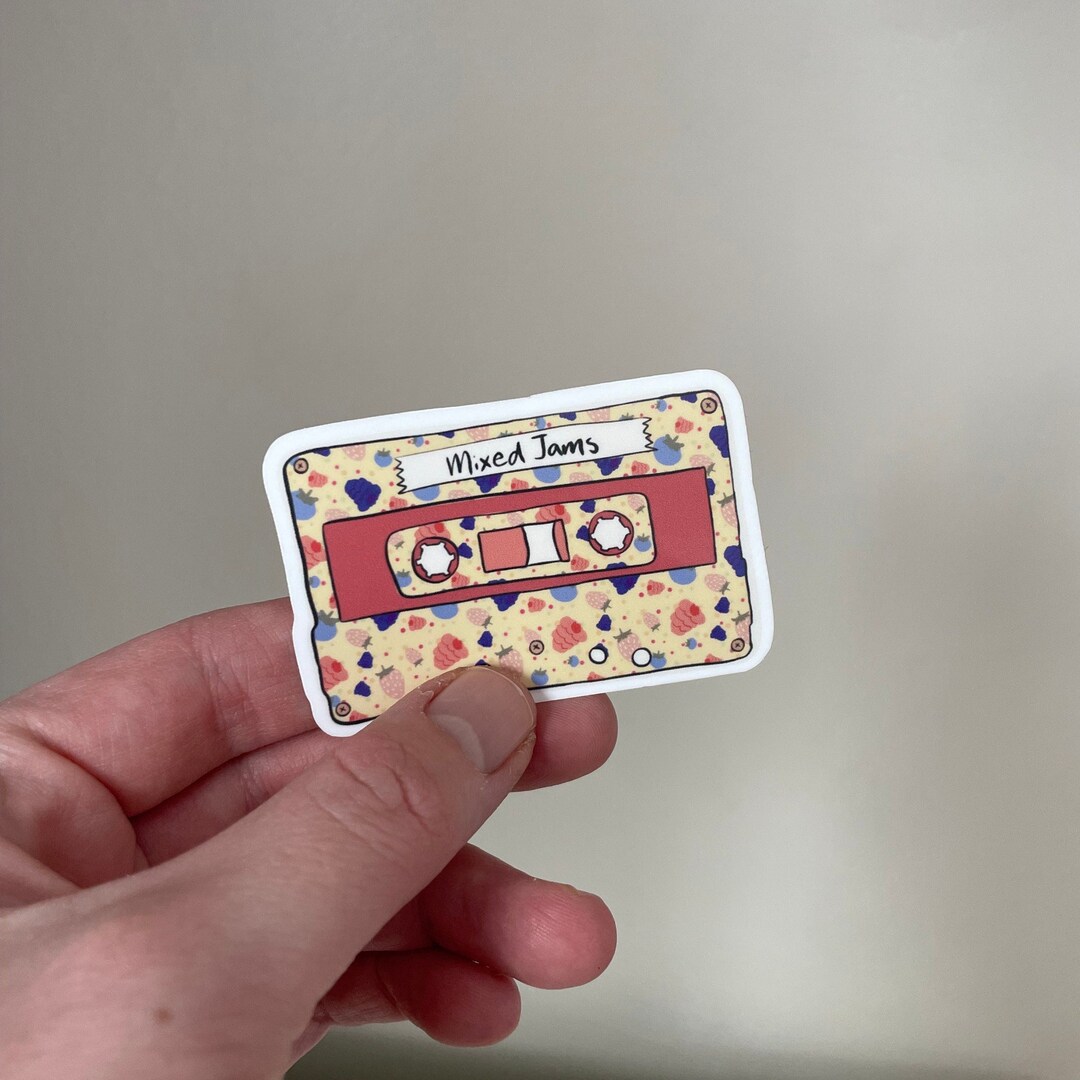 Mix Jams Sticker Cassette Tape Sticker Laptop Sticker Water Bottle ...