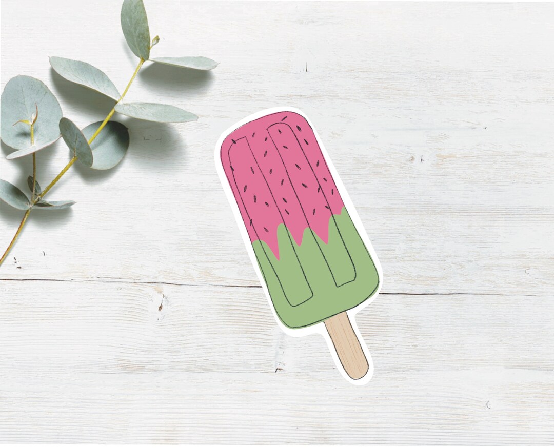 Watermelon Popsicle Sticker Popsicle Sticker Laptop Sticker Water ...