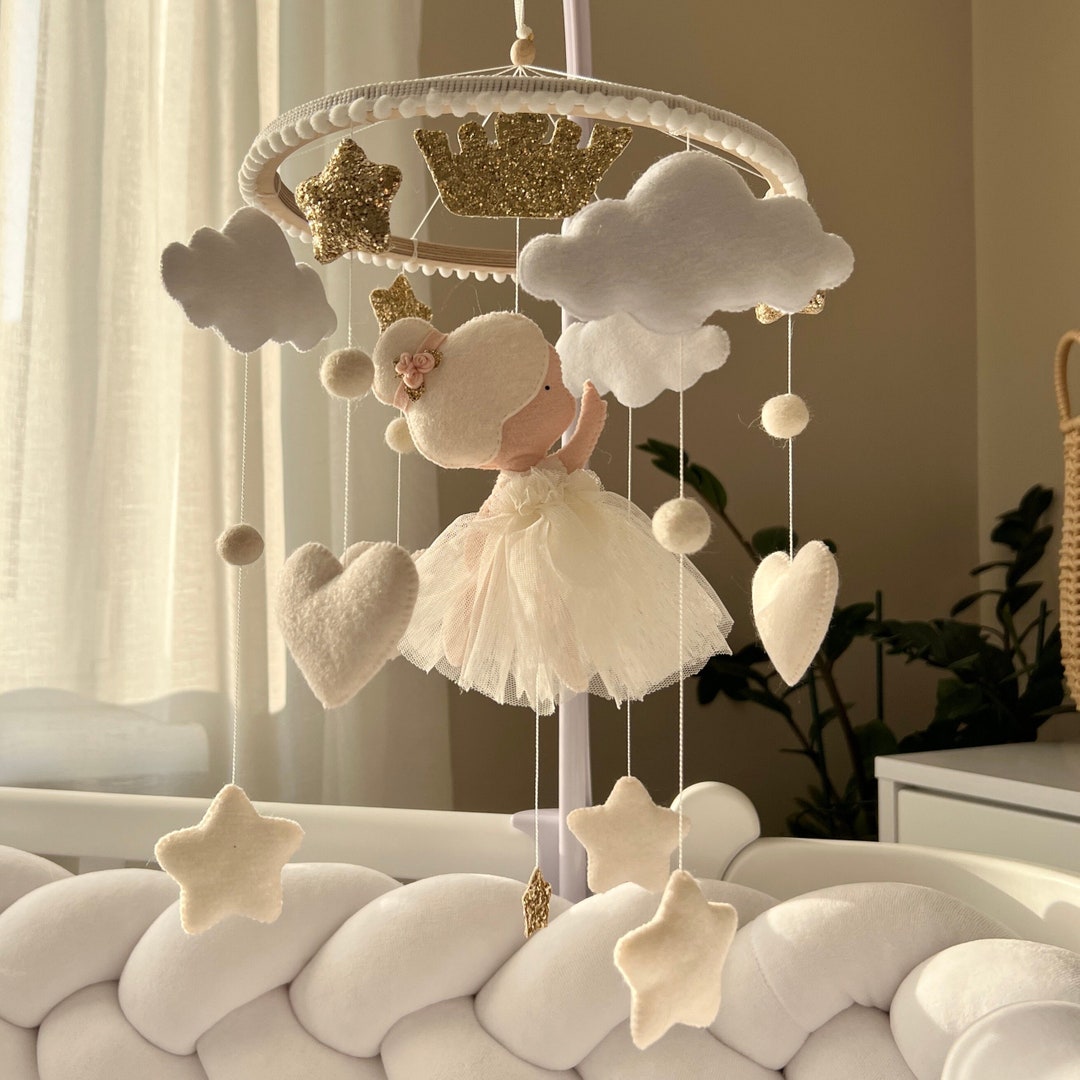 Ballerina Mobile, Baby Crib Mobile, Princess Ballerina Toy Mobile ...