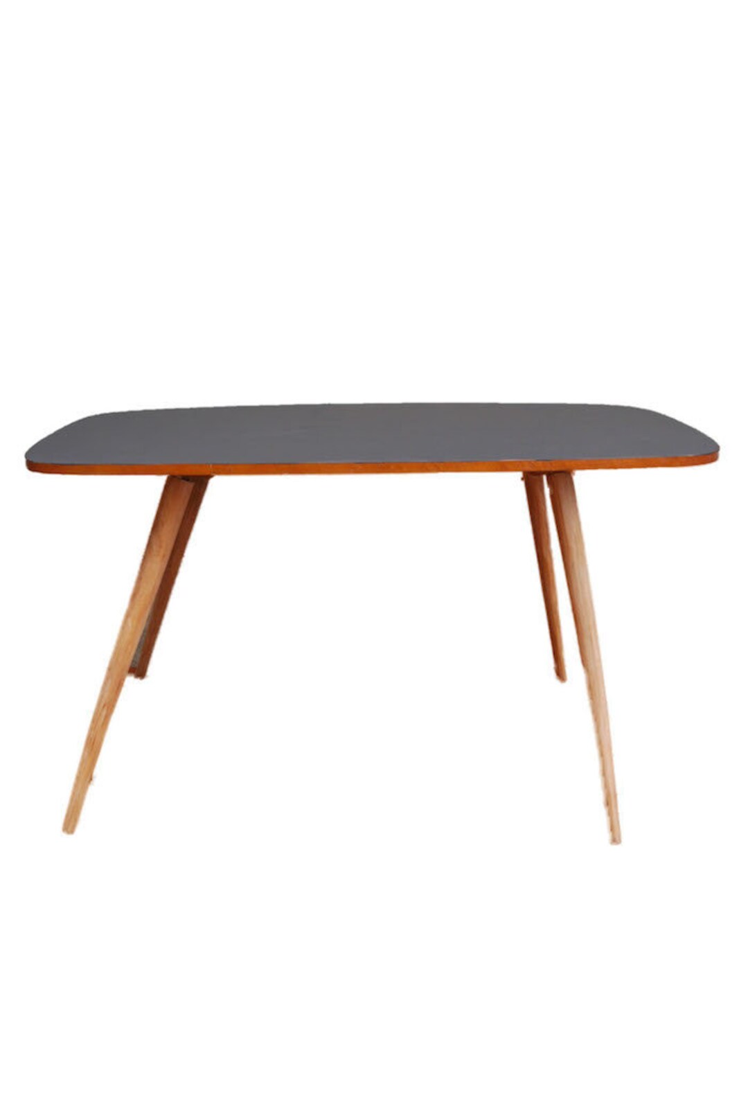 Kidney Table With Black Table Top - Etsy