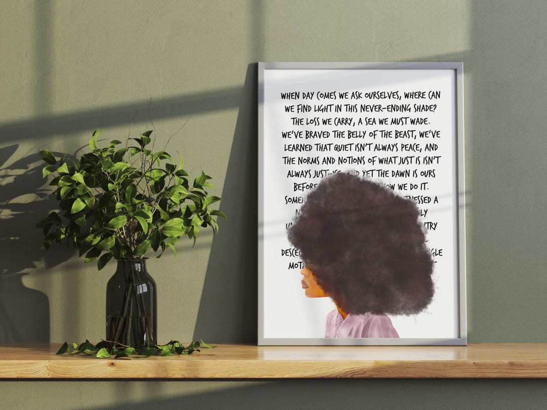 The Hill We Climb - Digital Art Print - Etsy