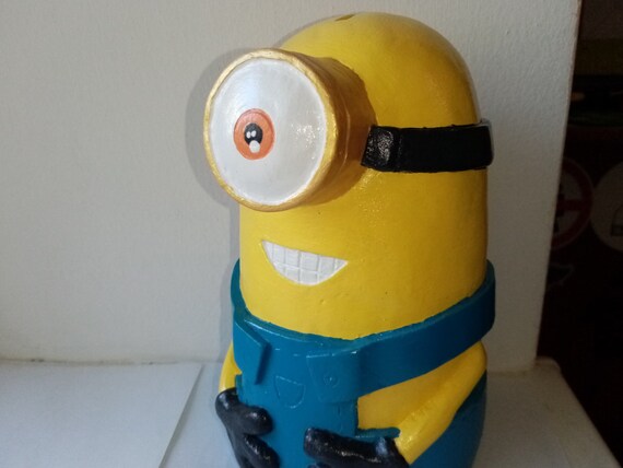 Piggy Bank Minion Money Box Decor Birthday Present | Etsy