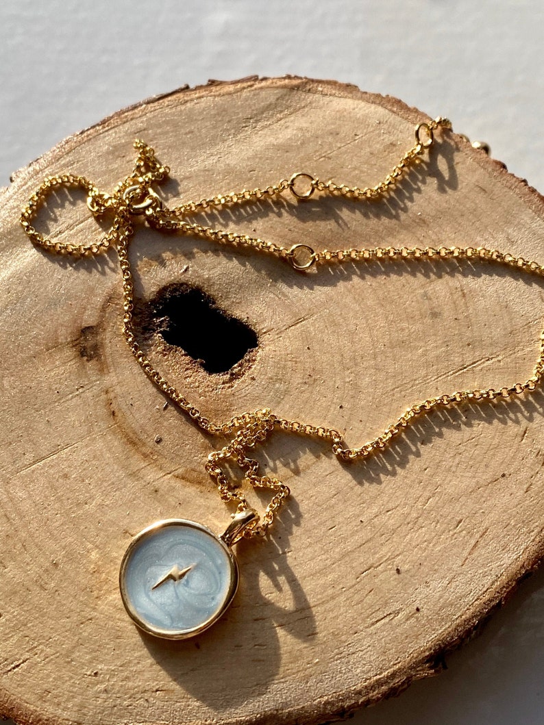 Trendy Pendant Thunder Necklace Gift for Her Love Valentine's Day - Etsy