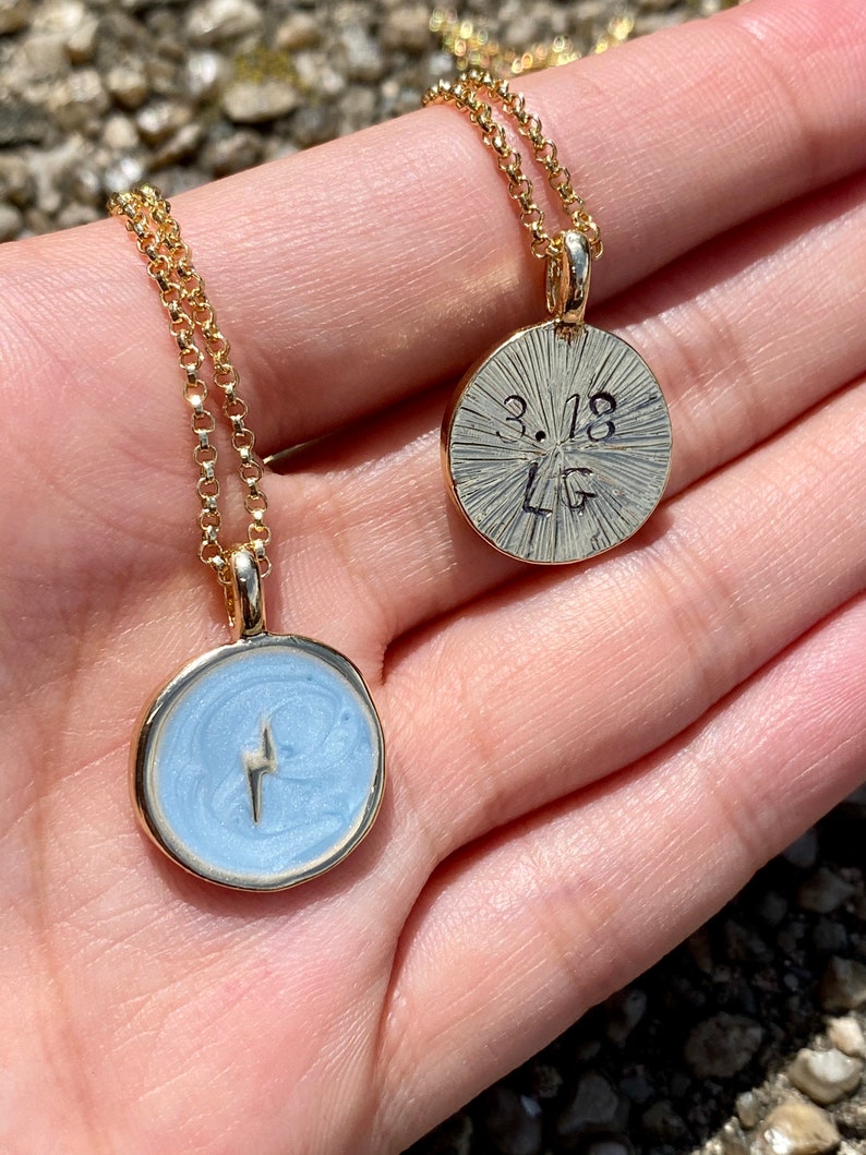 Trendy Pendant Thunder Necklace Gift for Her Love Valentine's Day - Etsy