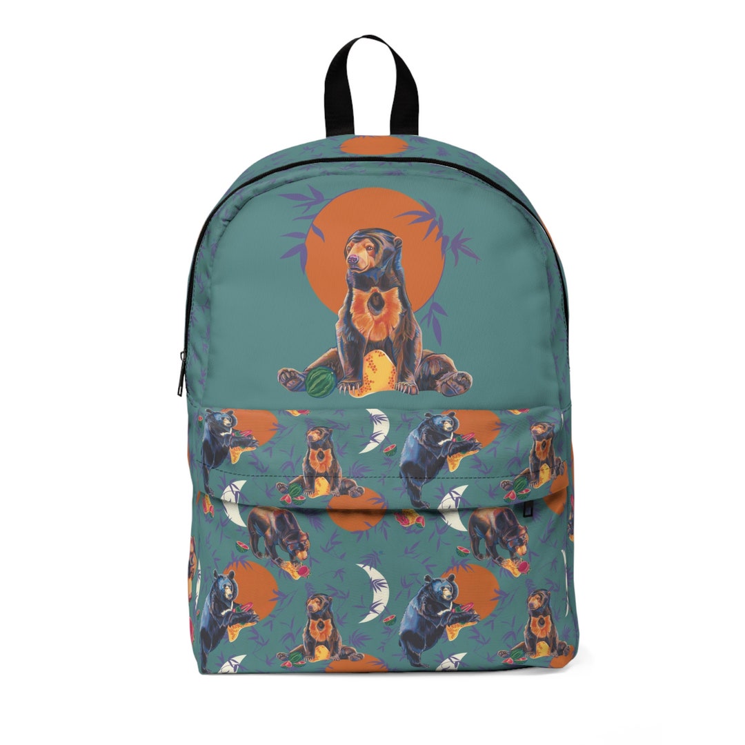 Sun & Moon Bears Green Jungle Safari Animal Unisex Classic Backpack - Etsy