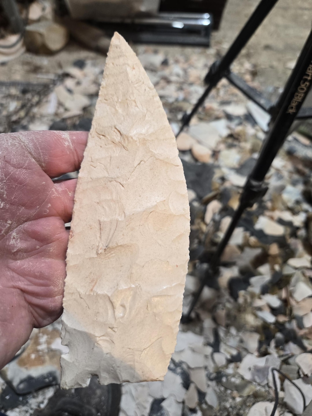 A 7 1/4 Inch Corner Tang Blade Made From Peoria Chert From Oklahoma - Etsy