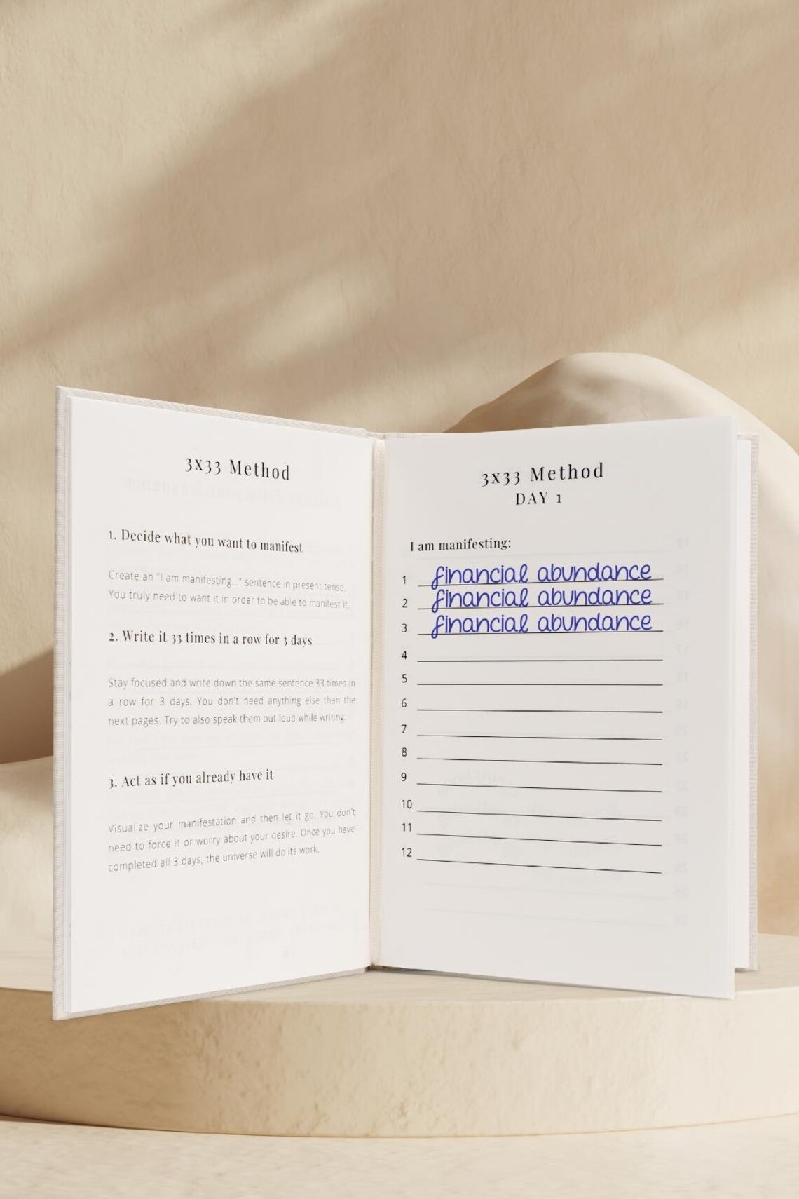 Manifestation Journal: A5 Diary Linen for Success & Wishes in - Etsy UK