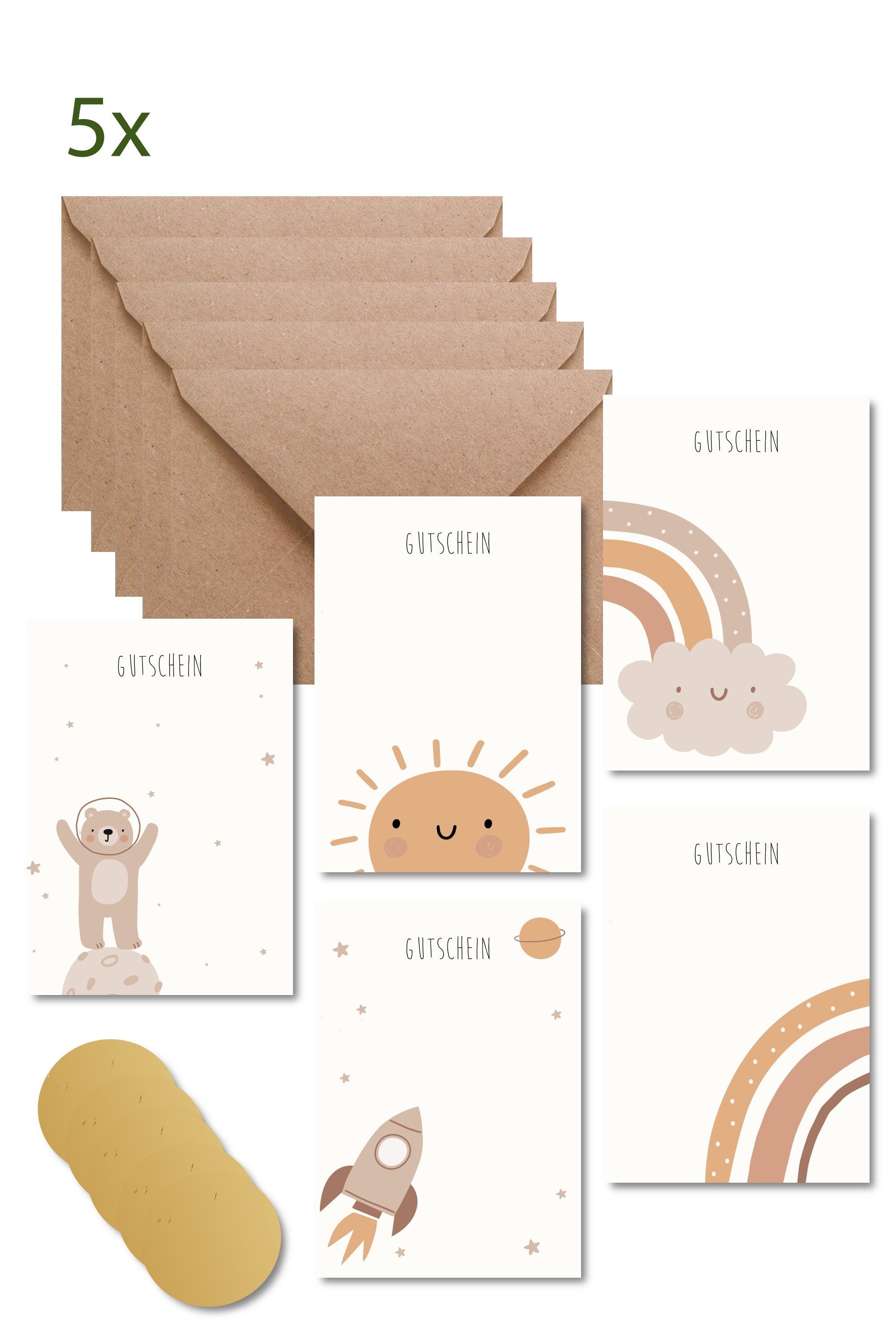 5 Children's Scratch Cards to Write on Yourself, Scratch Cards for Your ...