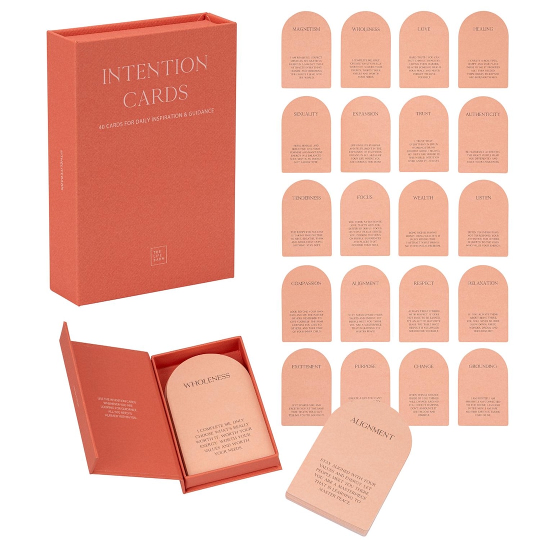 The Life Barn Intention Cards Oracle Tarot Deck Spiritual Cards ...