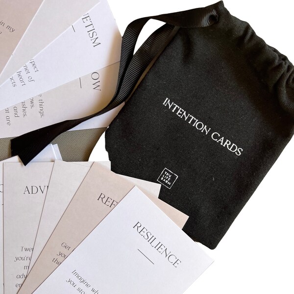 Intention Cards - Etsy