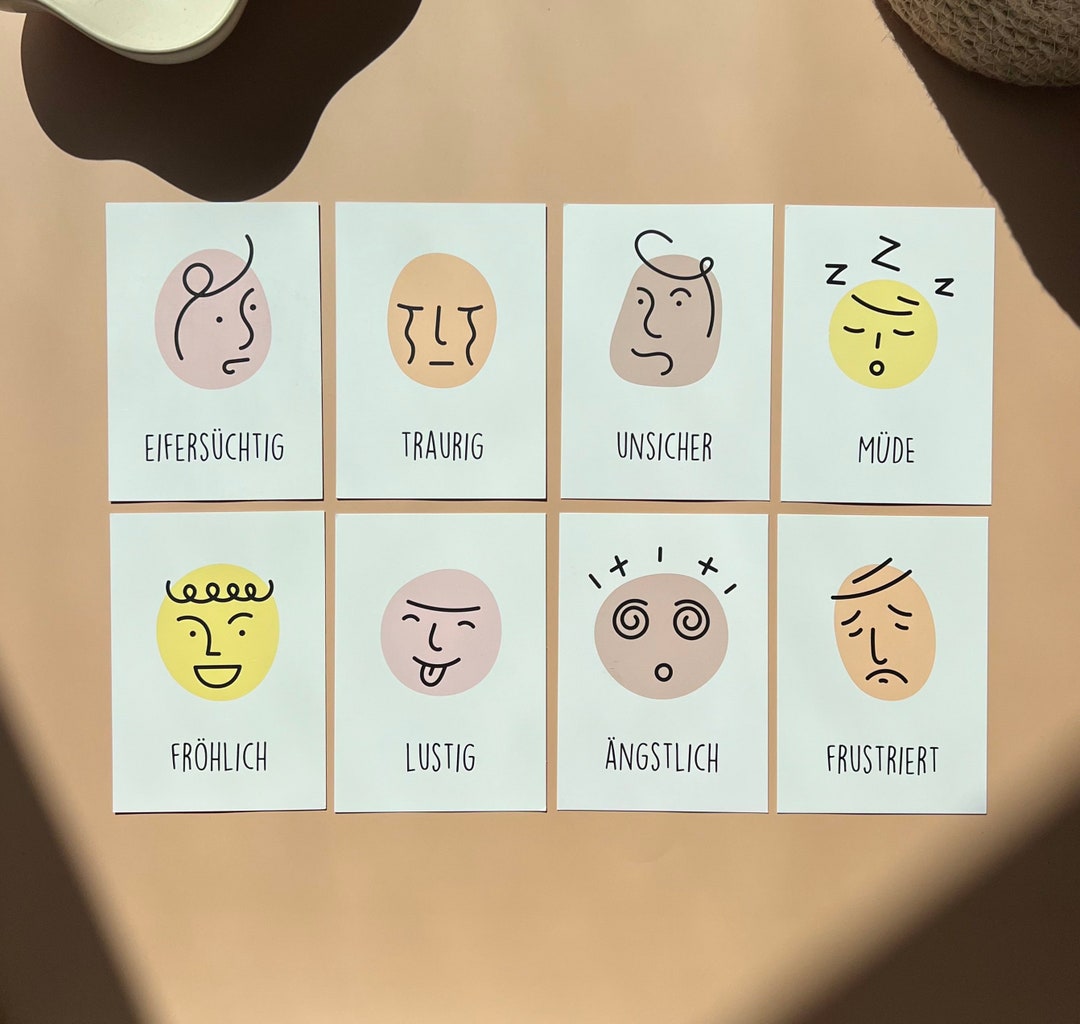 The Life Barn Emotion Cards for Children to Learn to Name Emotions "how ...