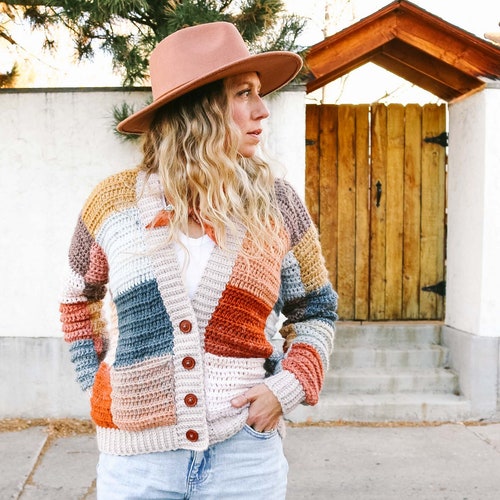 Crochet Pattern / Easy Cardigan / Cotton Sweater / Beginner - Etsy