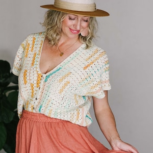 Crochet Pattern / Summer Crochet Top / Crochet Rectangle Top / Easy ...