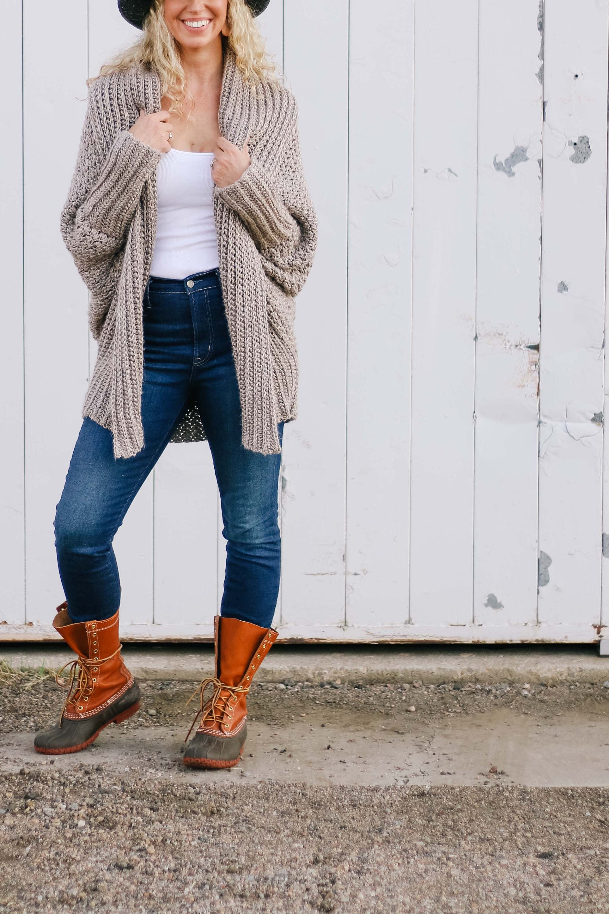 Crochet Pattern / Beginner Cardigan From Rectangle / Easy | Etsy Canada