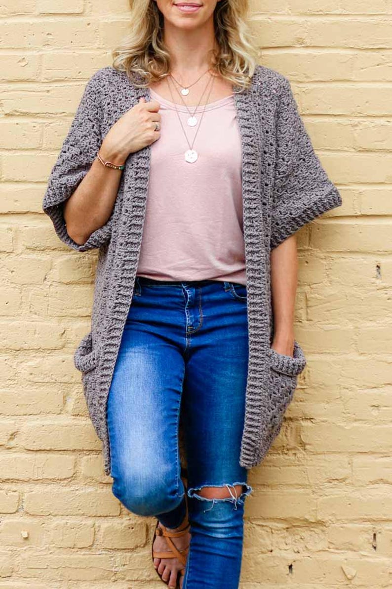 Crochet Pattern / C2C Crochet Cardigan / Rectangle Cardigan / Easy ...