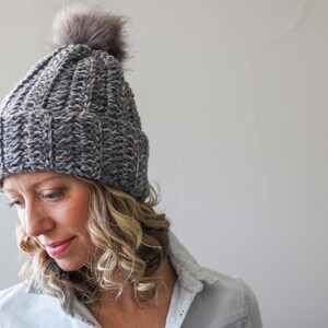 Crochet Pattern / Easy Adult Beanie Made From Rectangle / Beginner ...