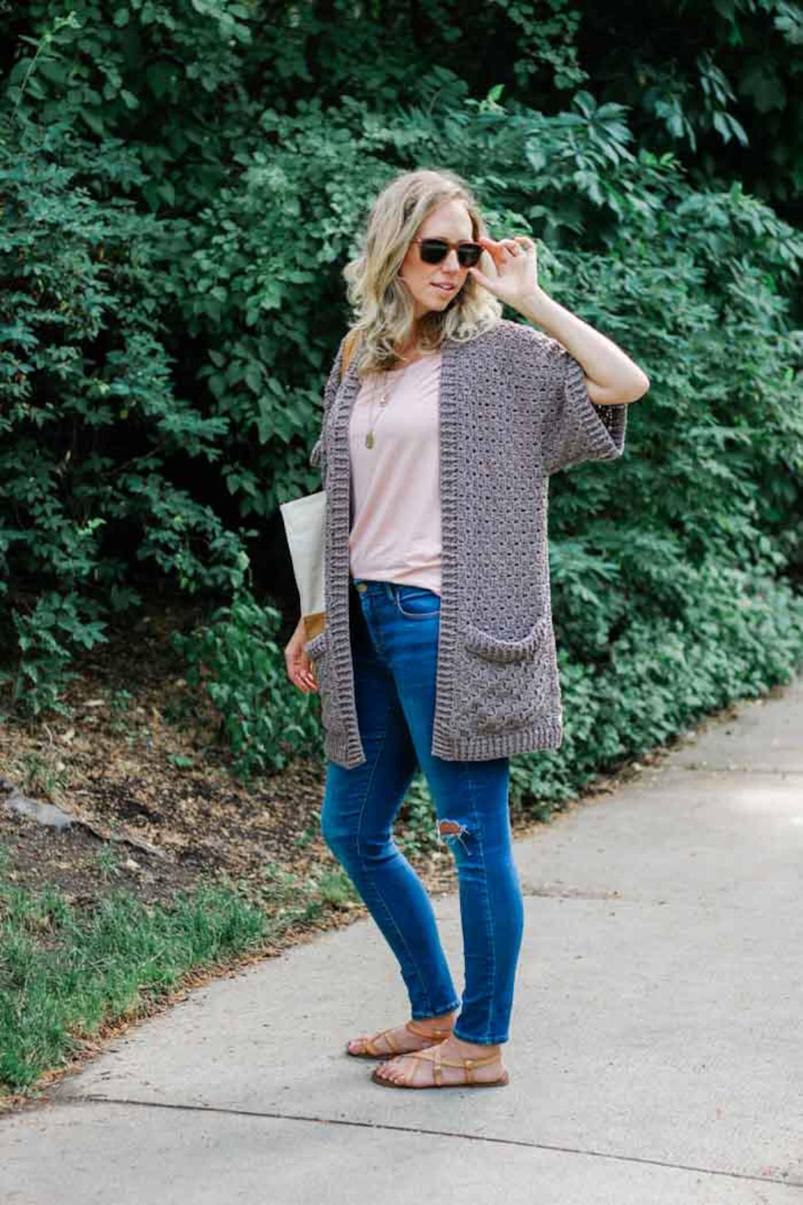 Crochet Pattern / C2C Crochet Cardigan / Rectangle Cardigan / Easy ...