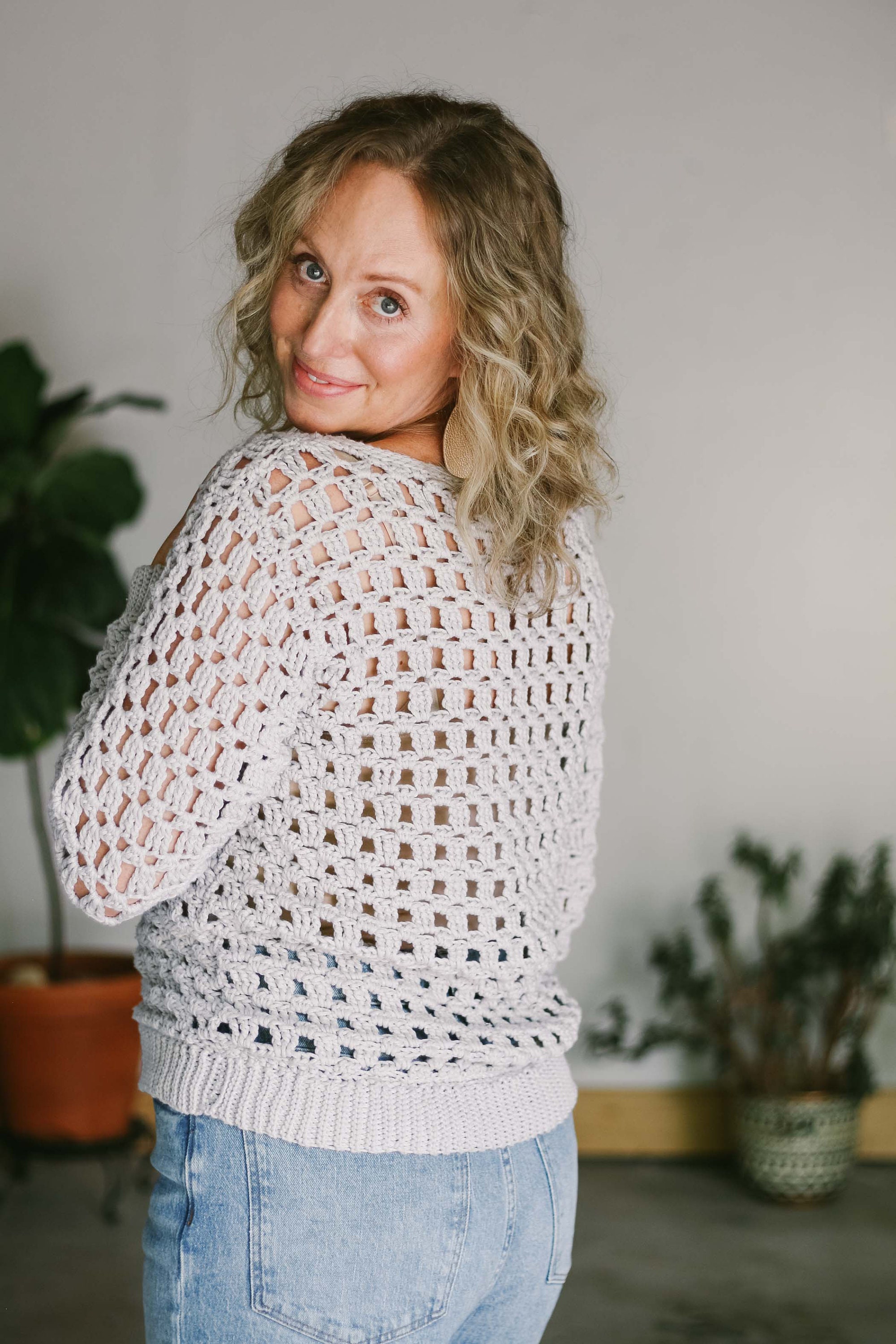 Crochet Pattern / Sweater Crochet Pattern / Mesh Crochet Sweater ...
