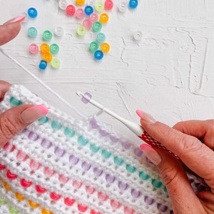 Crochet Pattern / Crochet Weighted Blanket / DIY Bead Blanket / Easy ...