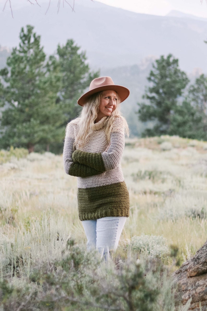 Crochet Pattern / Easy Yoke Sweater Pattern / Beginner Crochet | Etsy