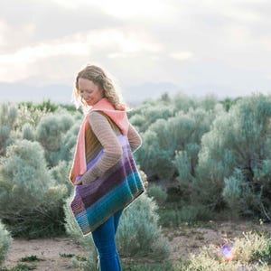 Crochet Pattern / Crochet Gradient Cardigan / Made From Remixed Yarn ...