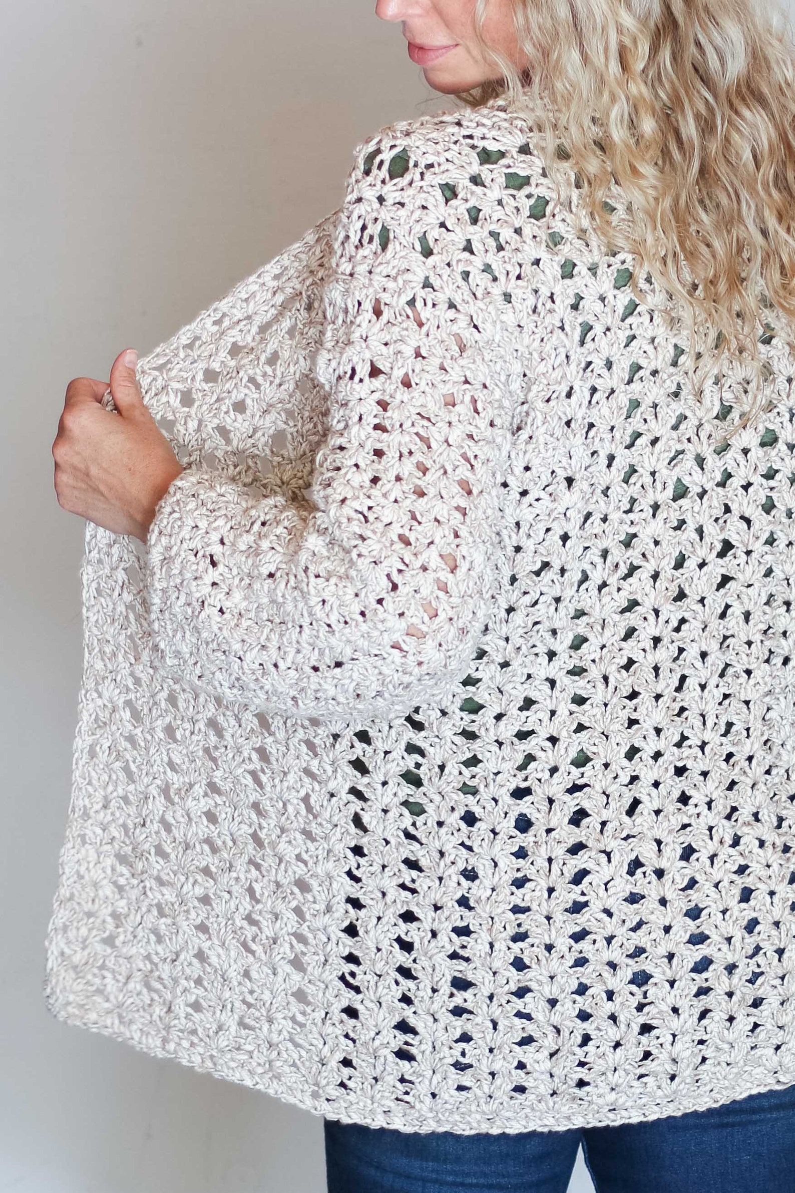 Crochet Pattern / Easy Cardigan / Cotton Sweater / Beginner - Etsy