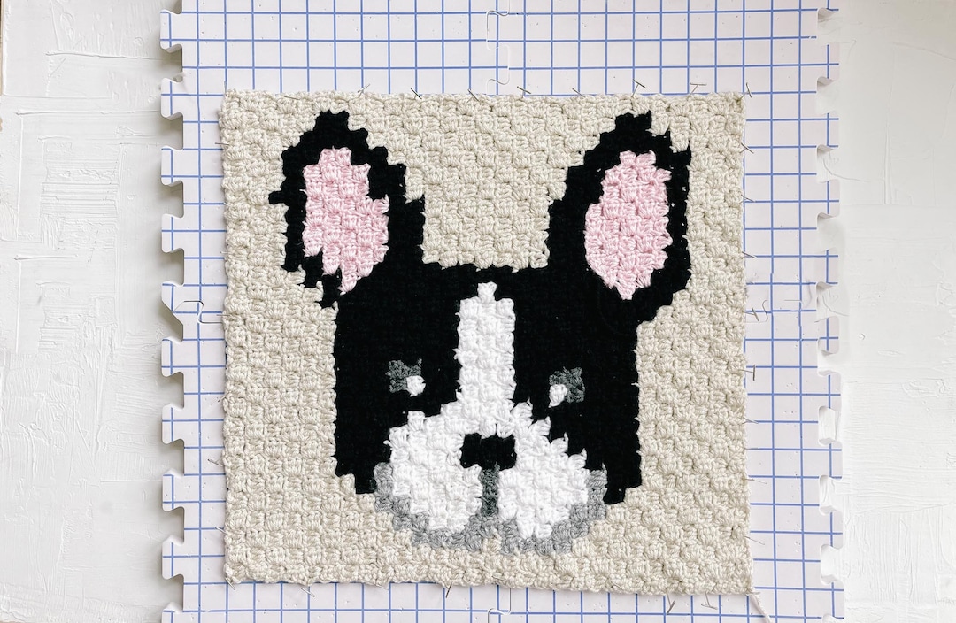Crochet Pattern / Corner to Corner Crochet French Bulldog / Boston ...