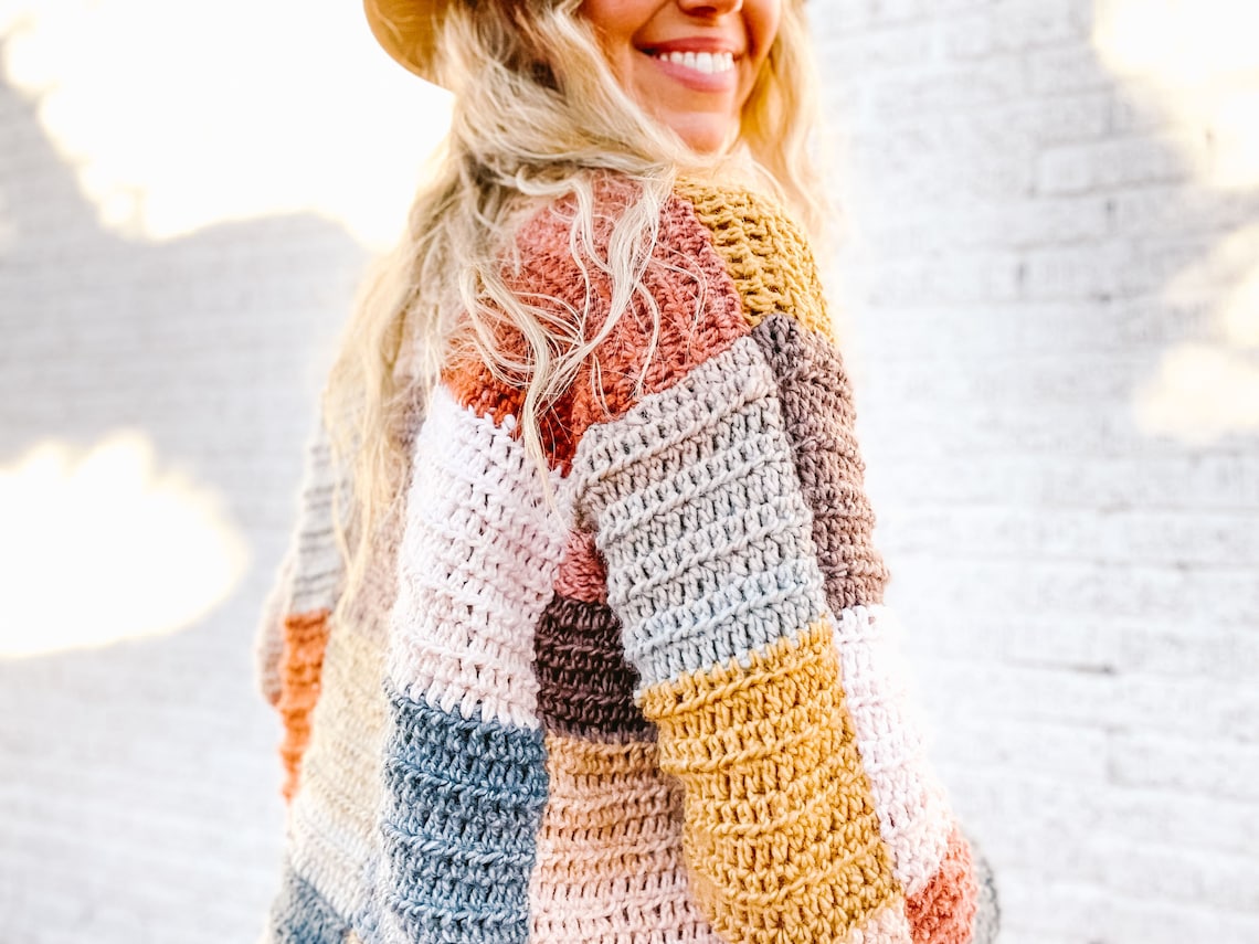 Crochet Pattern / Harry Styles Sweater / Scrappy Yarn Sweater - Etsy
