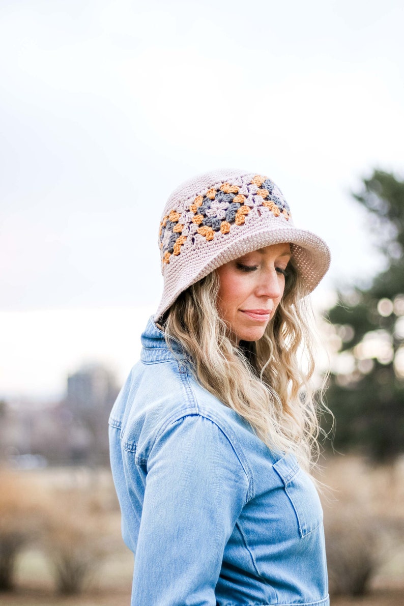 Crochet Pattern / Granny Square Sun Hat / Packable Bucket Hat - Etsy