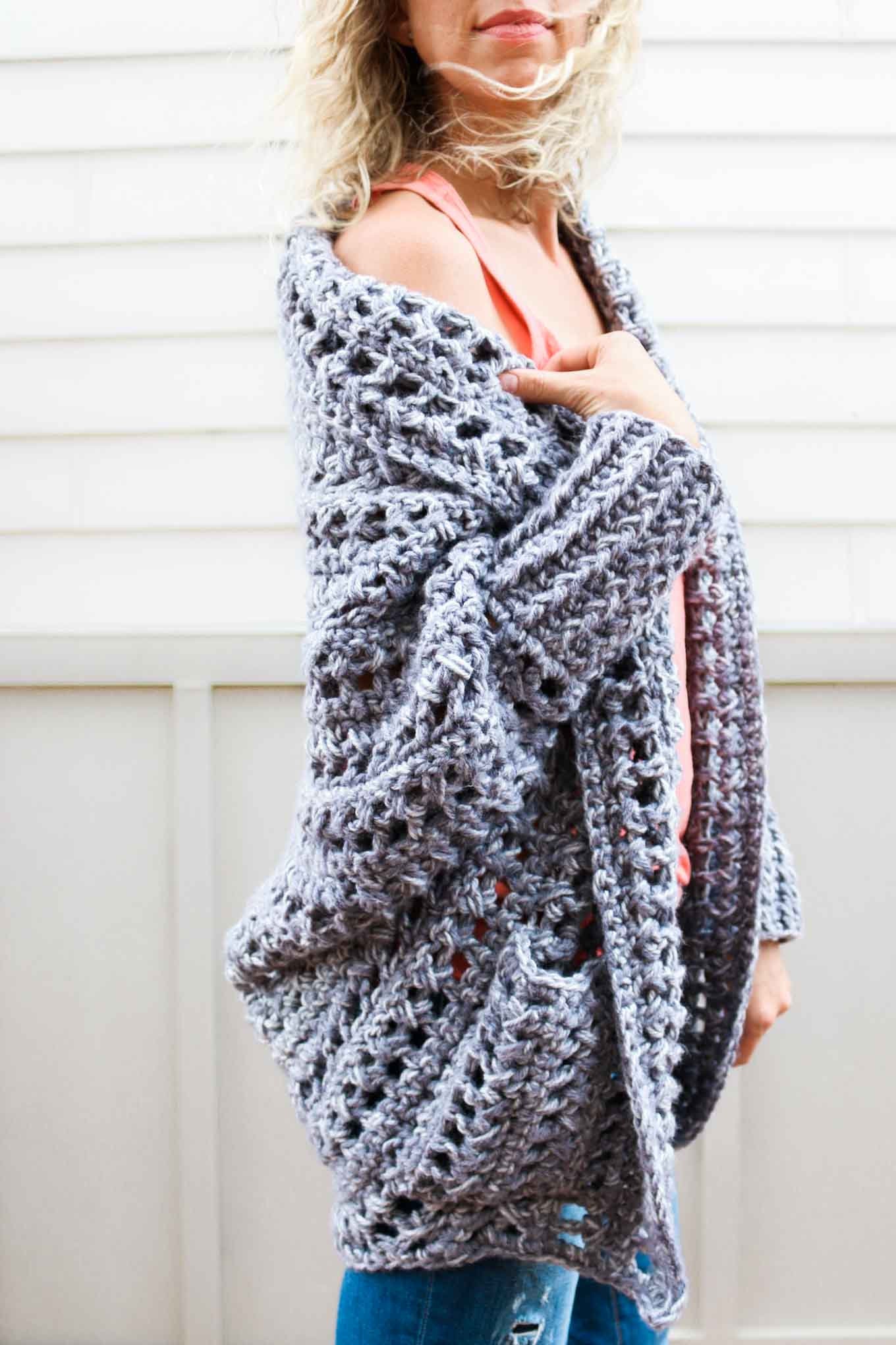 Crochet Pattern / Chunky Cardigan With Pockets / Beginner - Etsy Canada