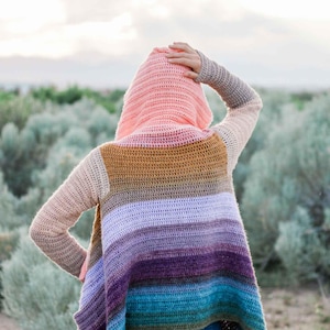 Crochet Pattern / Crochet Gradient Cardigan / Made From Remixed Yarn ...