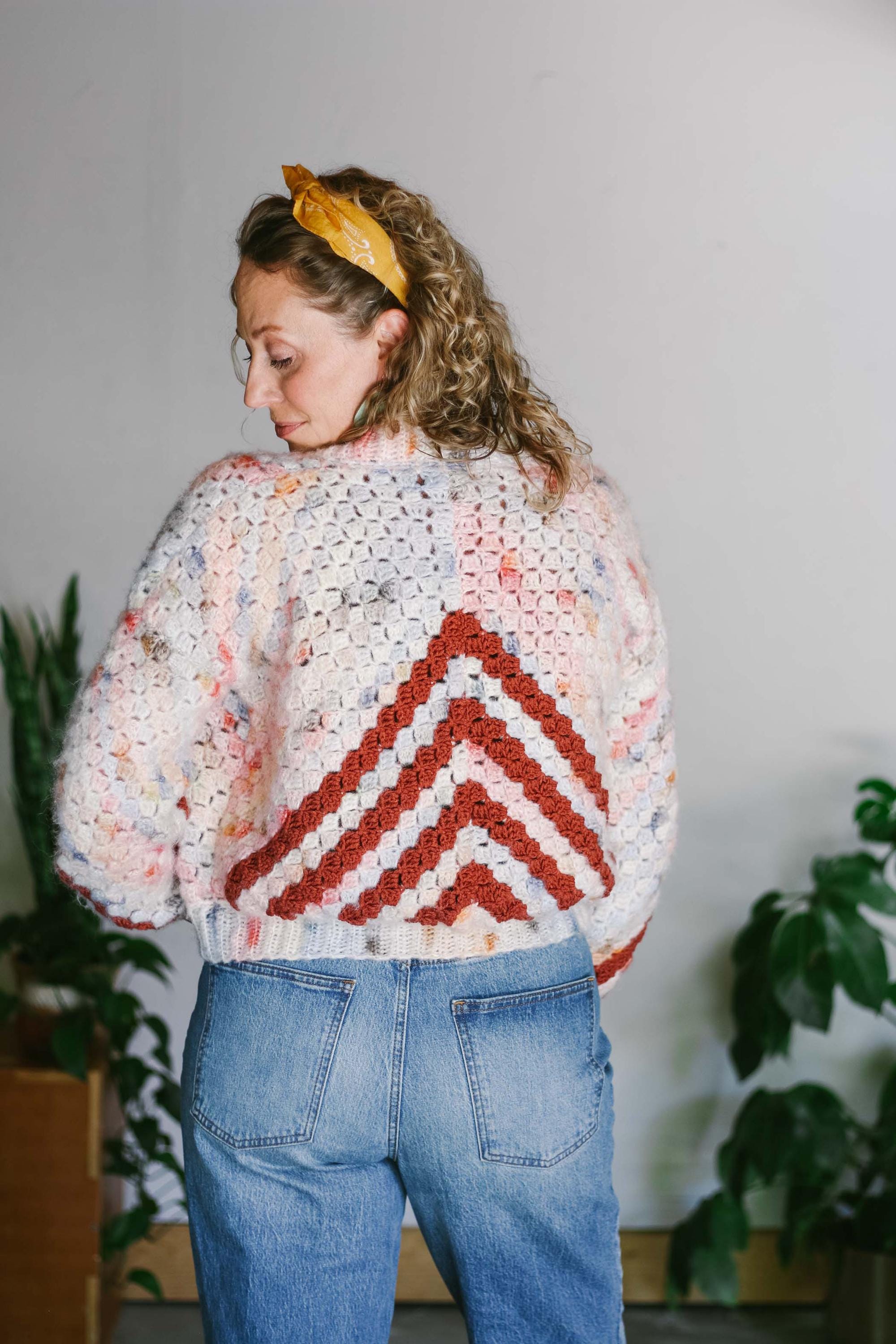 Crochet Pattern / Geometric Arrows / C2C Crochet Cardigan / Corner to ...