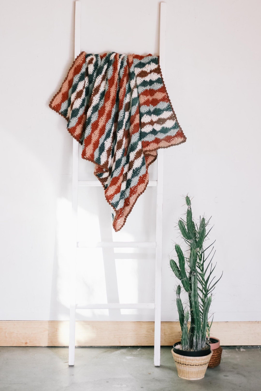 Crochet Pattern / Wave Effect Blanket / Ocean Inspired Throw / Ripple ...