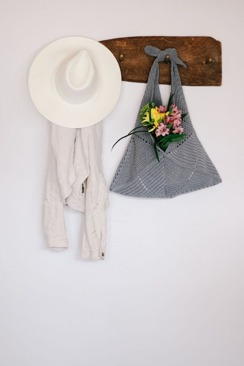 Crochet Pattern / Easy Crochet Tote Bag / Origami Crochet Purse ...