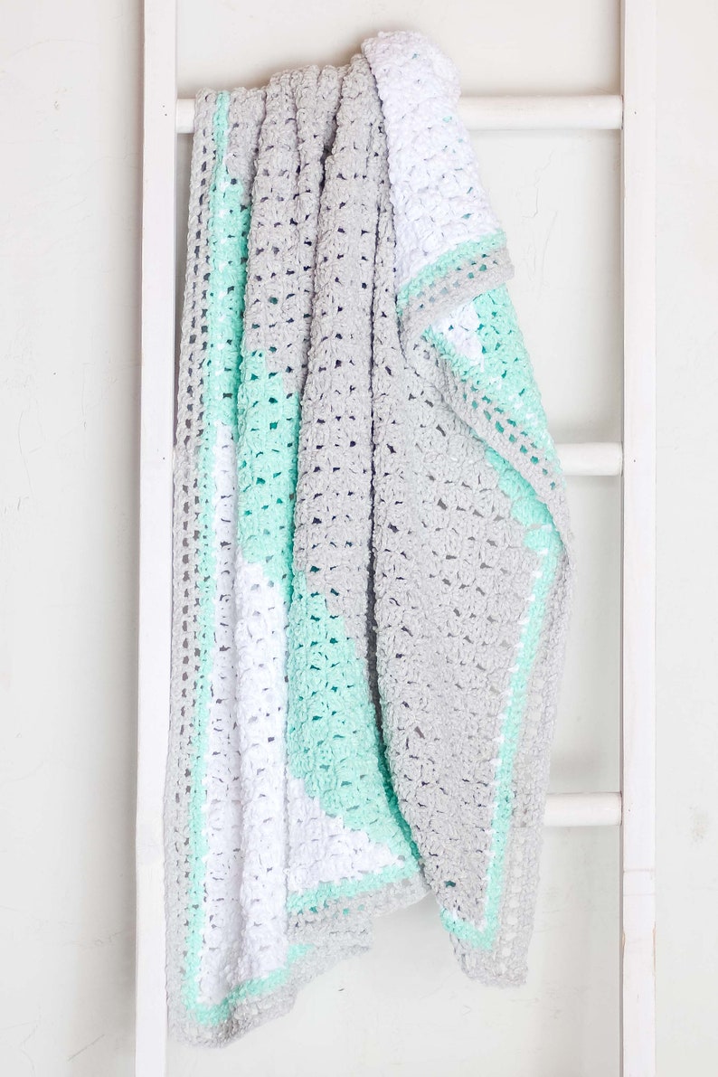 Crochet Pattern / Gender Neutral Baby Blanket / Easy Corner to Corner ...