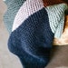 Knitting Pattern / Easy Color Block Blanket / Modern Patchwork Blanket ...
