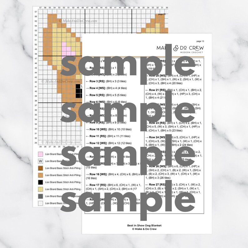 Crochet Pattern / Corner to Corner Crochet French Bulldog / Boston ...