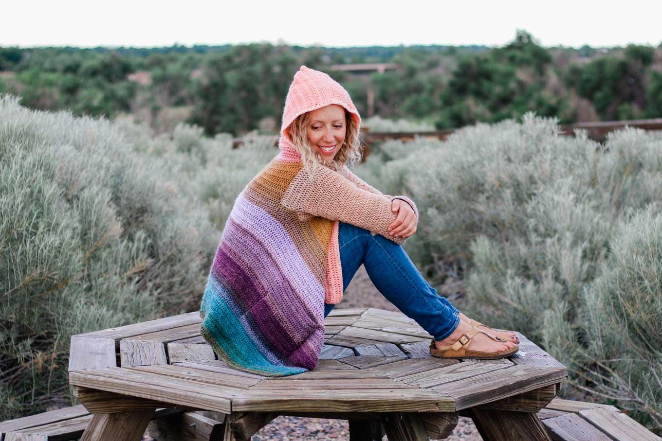 Crochet Pattern / Crochet Gradient Cardigan / Made From Remixed Yarn ...
