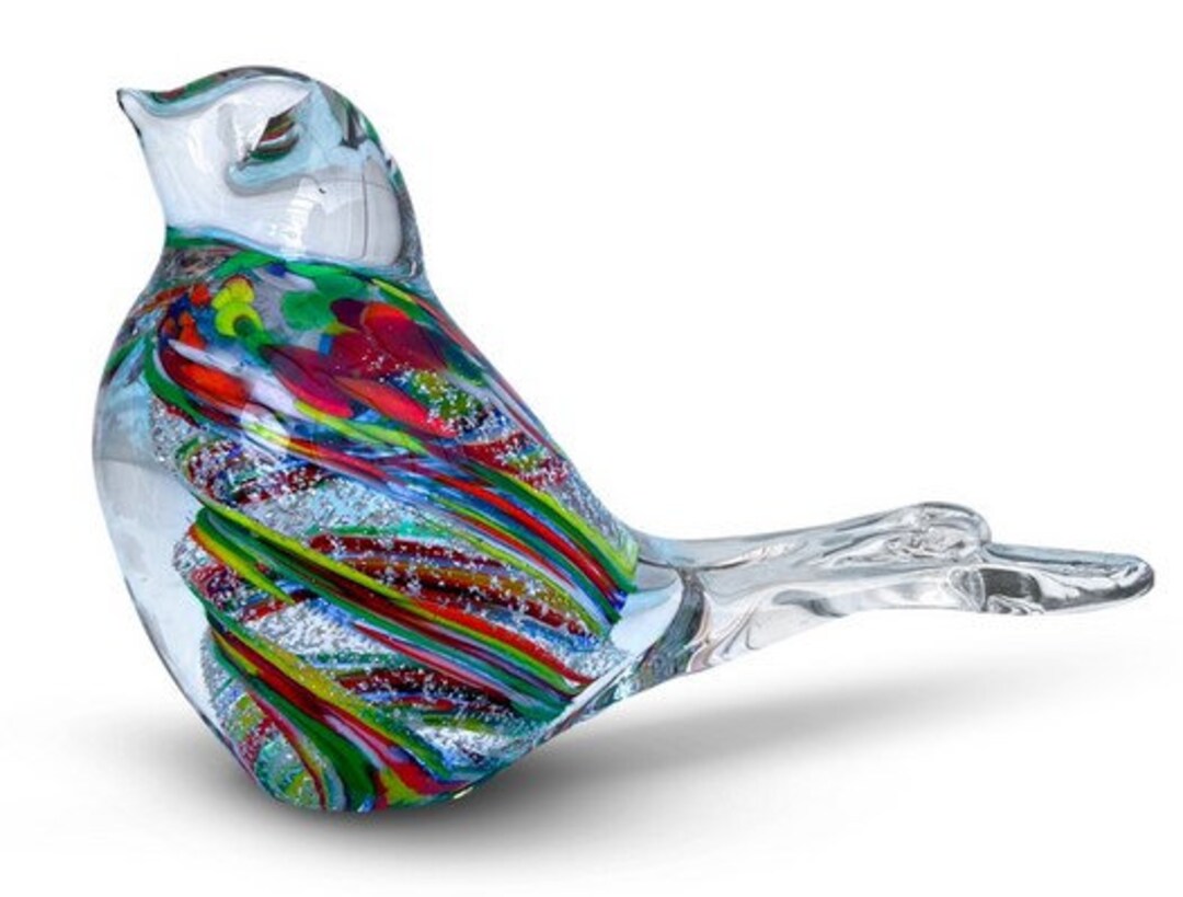 Murano Glass Bird Swallow - Hand Blown Murano Glass Figurine - Etsy