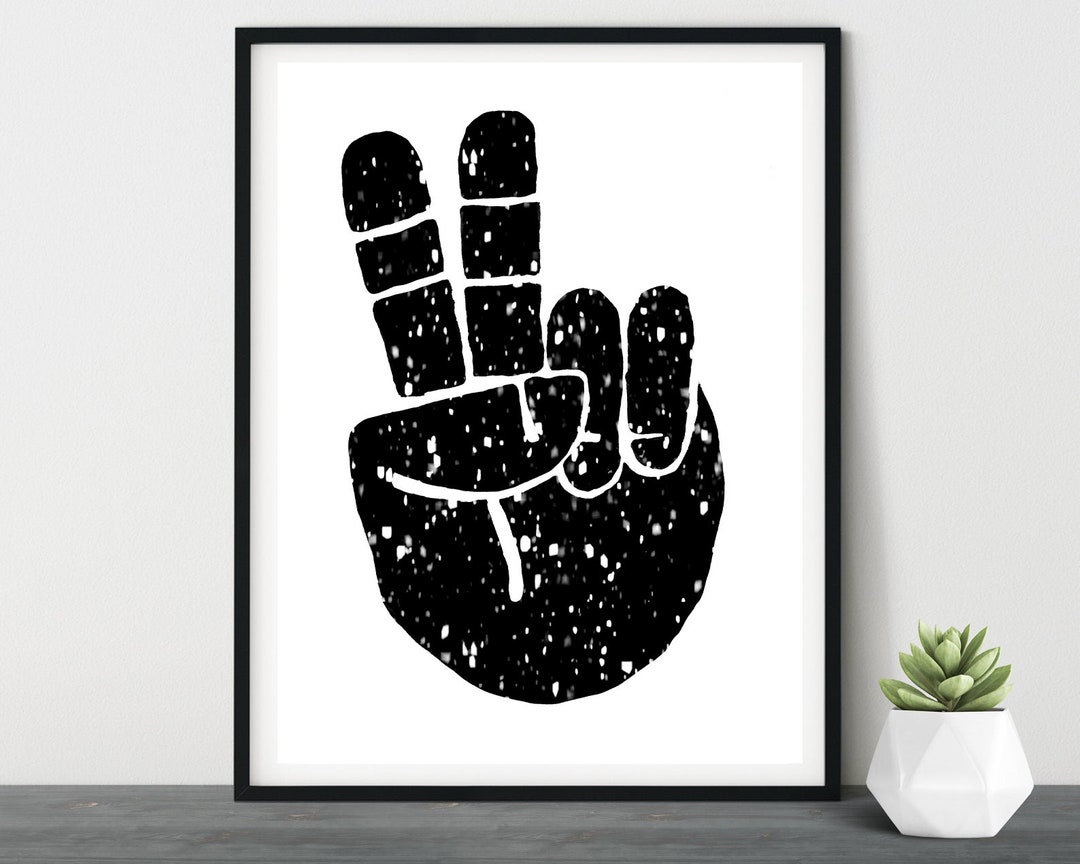 Black and White Abstract Printable Art, Downloadable Print, Black ...