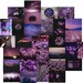 Inspired by Tezza, Printable Photo Wall, Purple Aesthetic Collage Wall ...