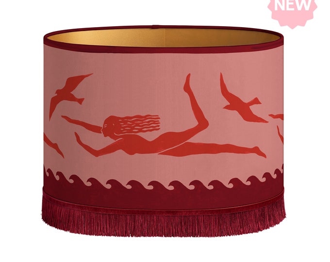 1930's Ceiling Light Cover, Art Deco Floral Ceiling Lamp Cover, Coral ...