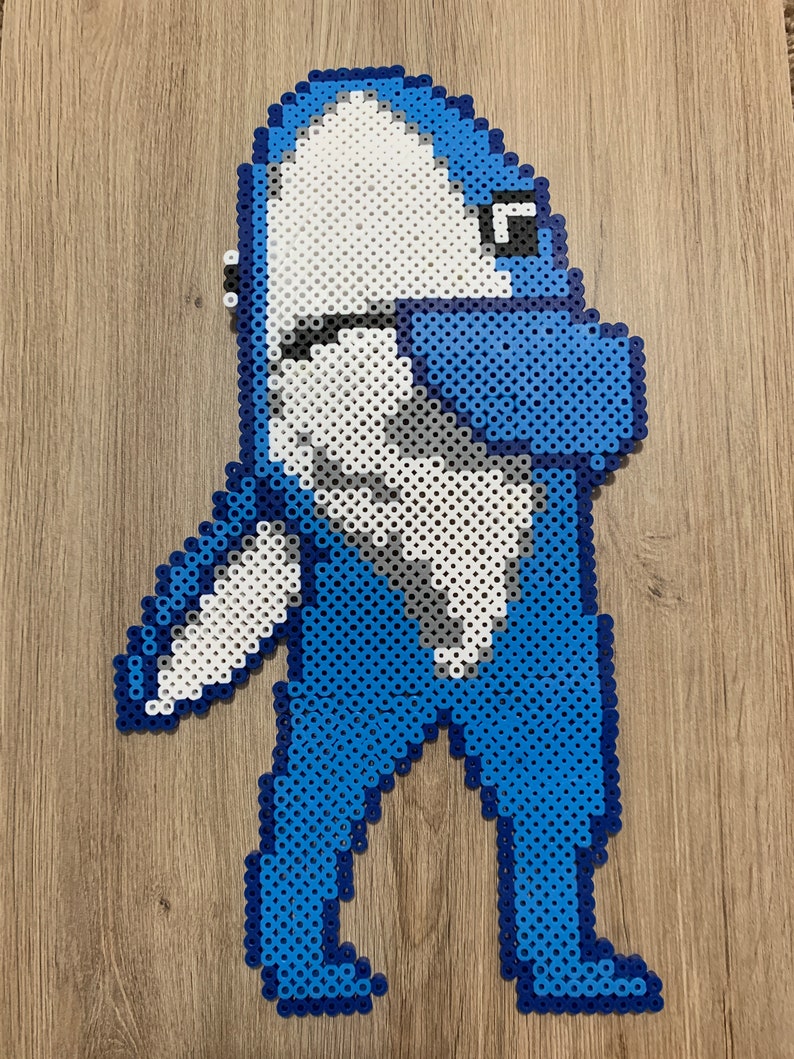 Left Shark Perler Bead Project | Etsy