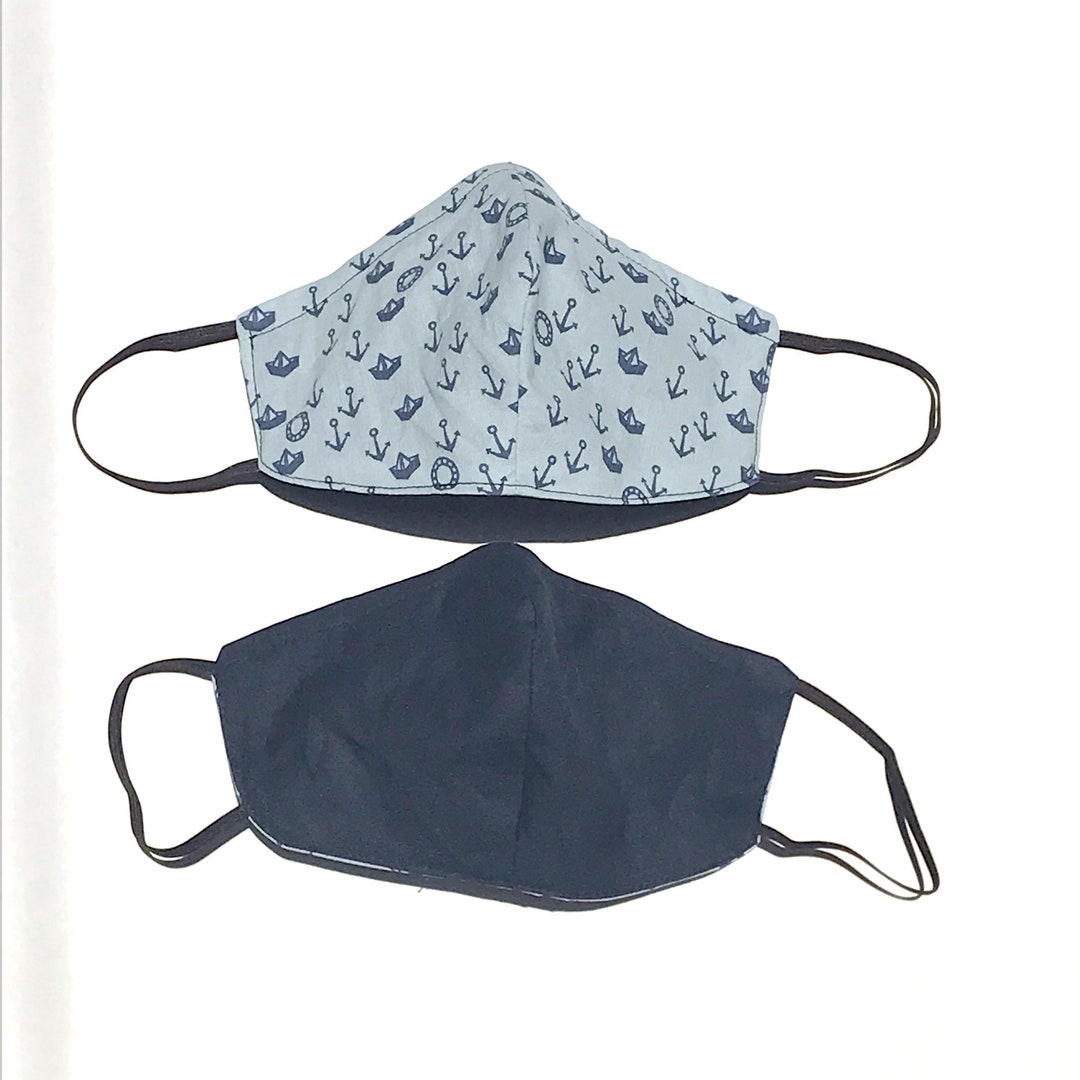 Face Mask 2-color Reversible (washable) Mask With Wire & Made of 100% ...