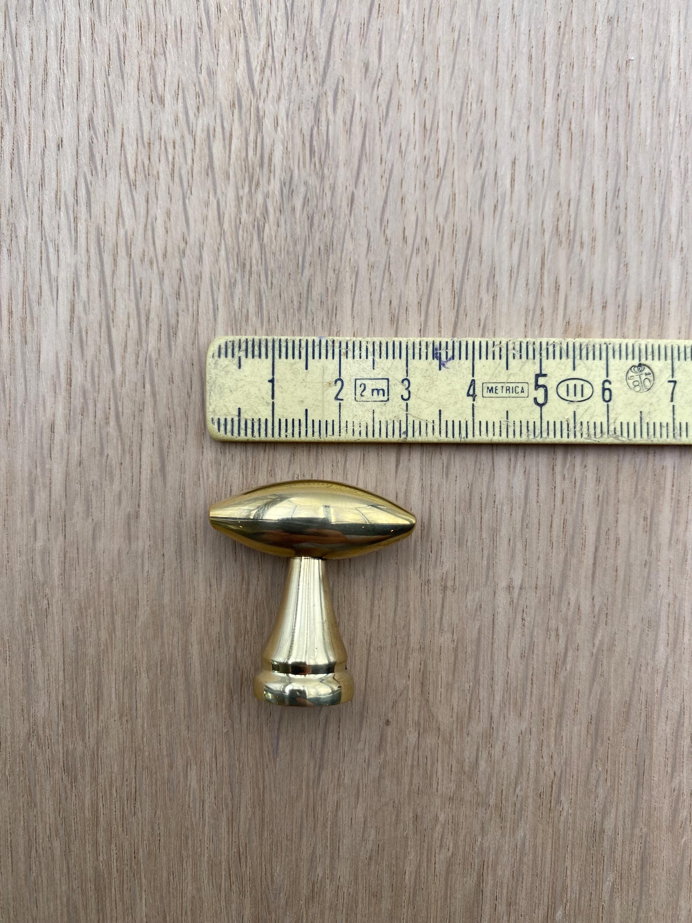 Sandcast Brass Olive Furniture Knob (belgian Style Interiors), Small ...