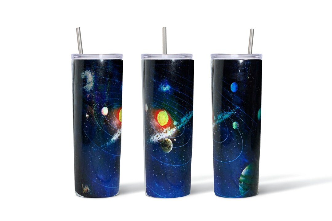 Tumbler, Solar System, Sun, Galaxy, Earth, Night Sky, 20 Ounce Hot and ...