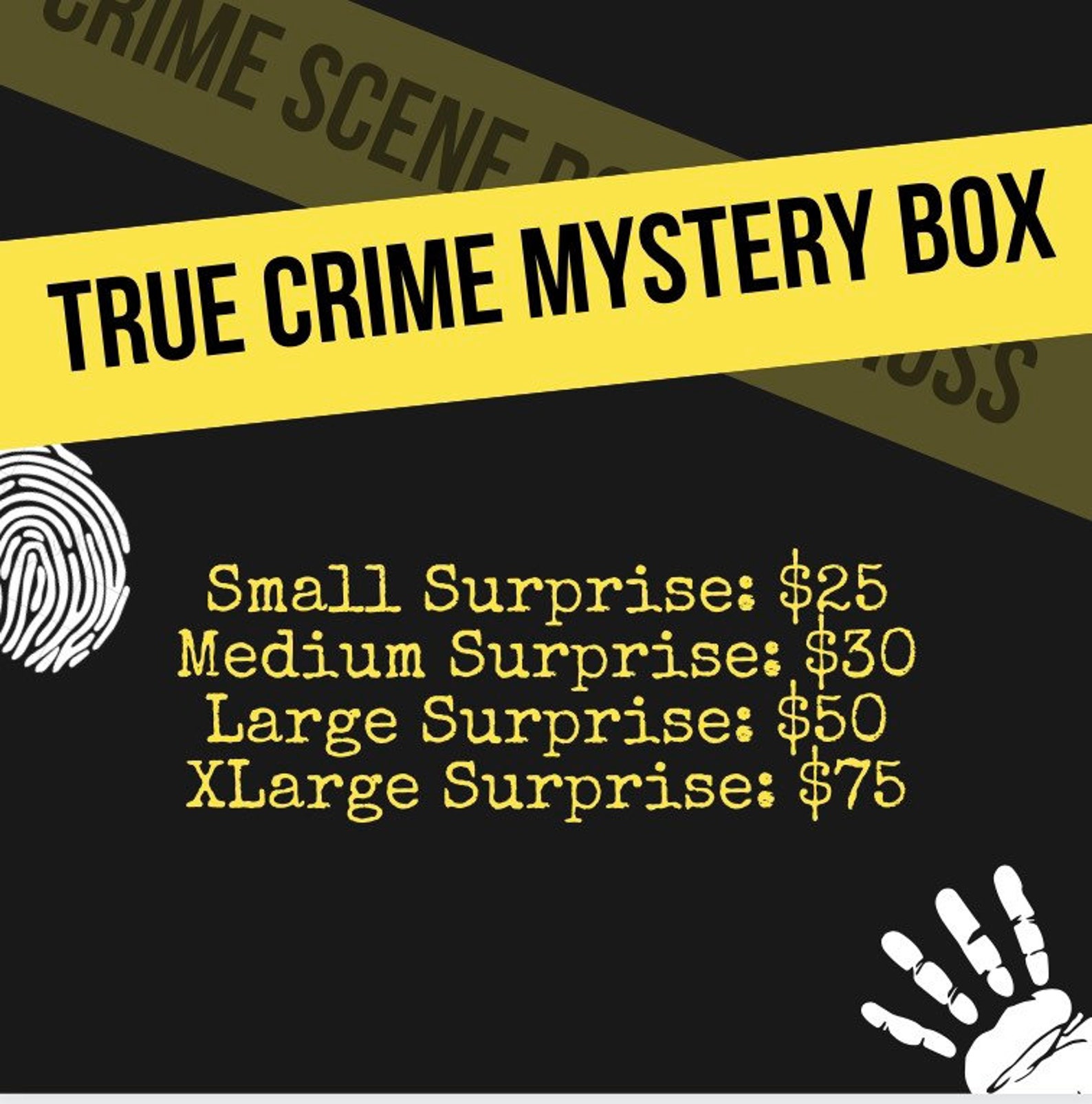 True Crime Mystery Box True Crime Gift Box Murder Mystery | Etsy