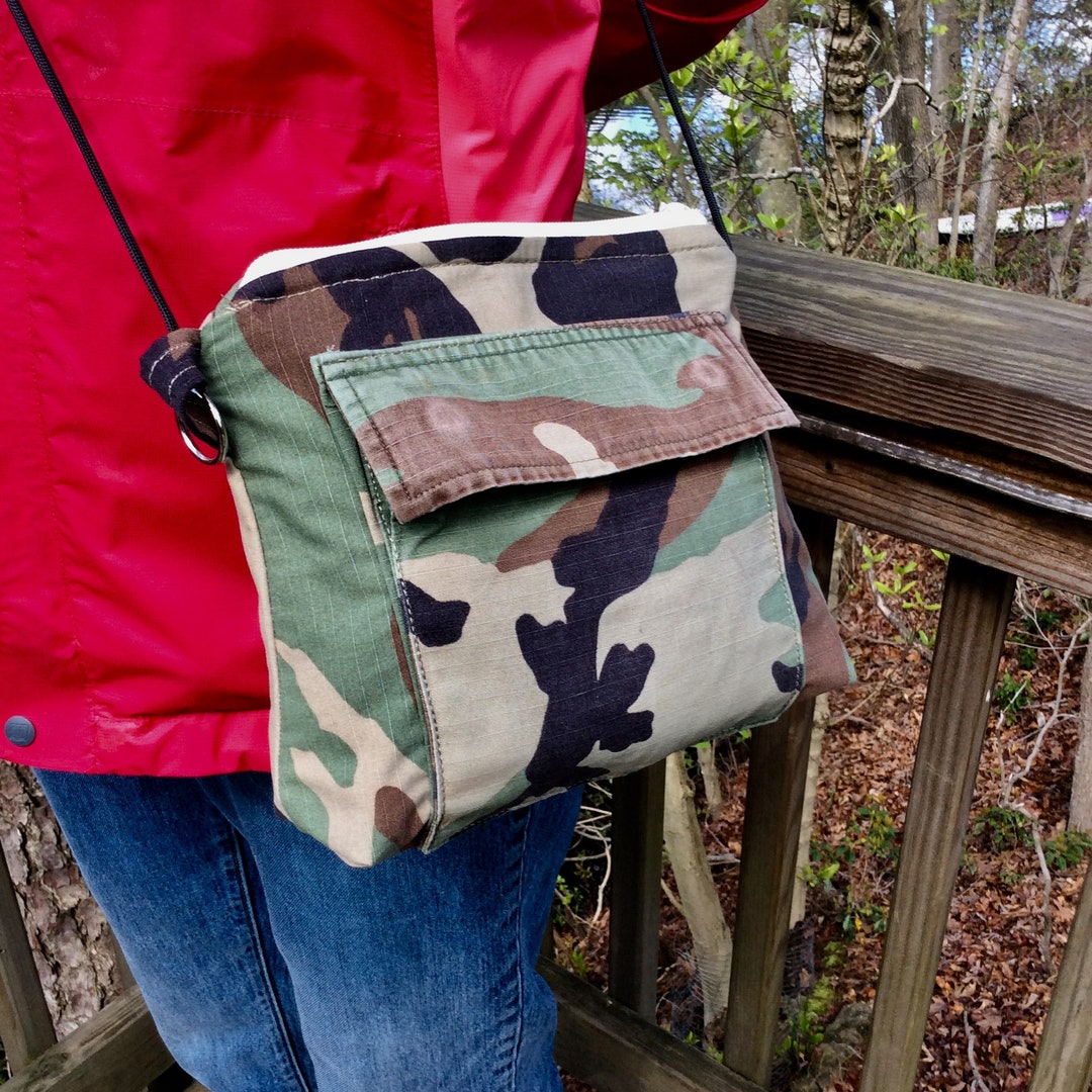 US Military Unisex Cross Body Bag Repurposed From U S Military Uniform ...